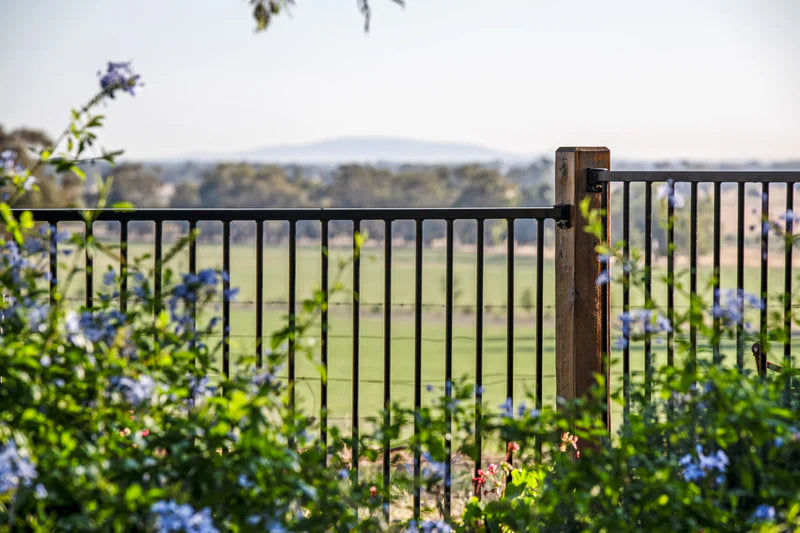"Standard" Tubular Fencing with Timber posts | Braybrook Engineering ...